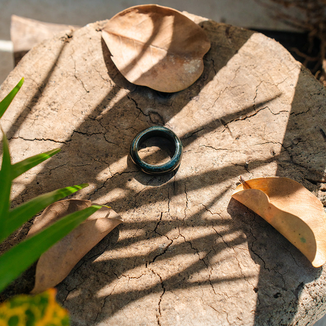 Solid Green Jade Ring – Jade Maya