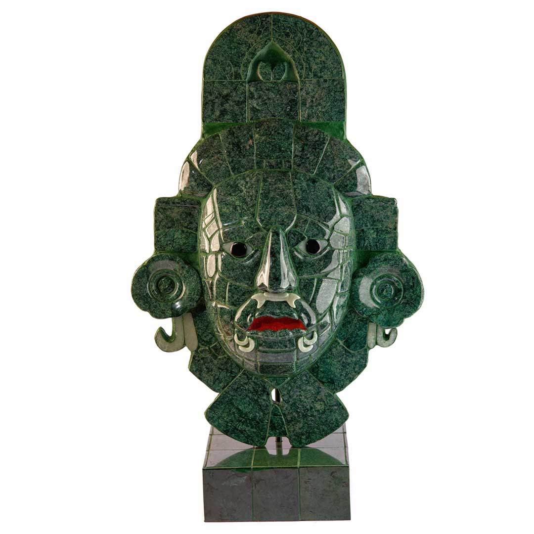 Mask of Calakmul – Funerary Piece of the Maya Culture – Jade Maya