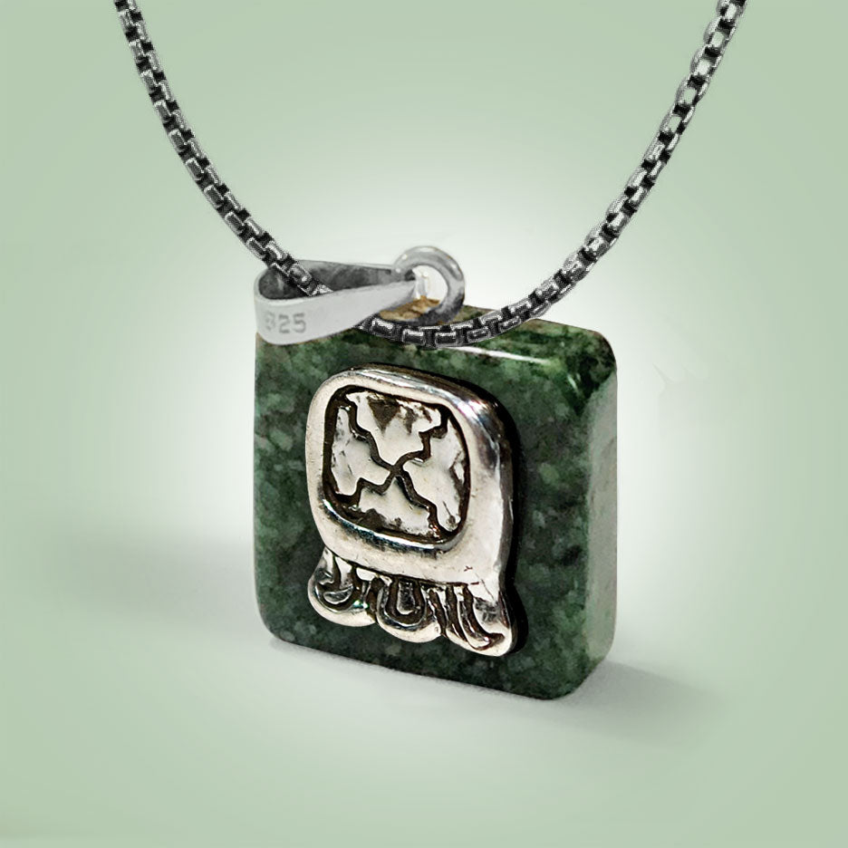 Tijax Glyph Necklace – Jade Maya
