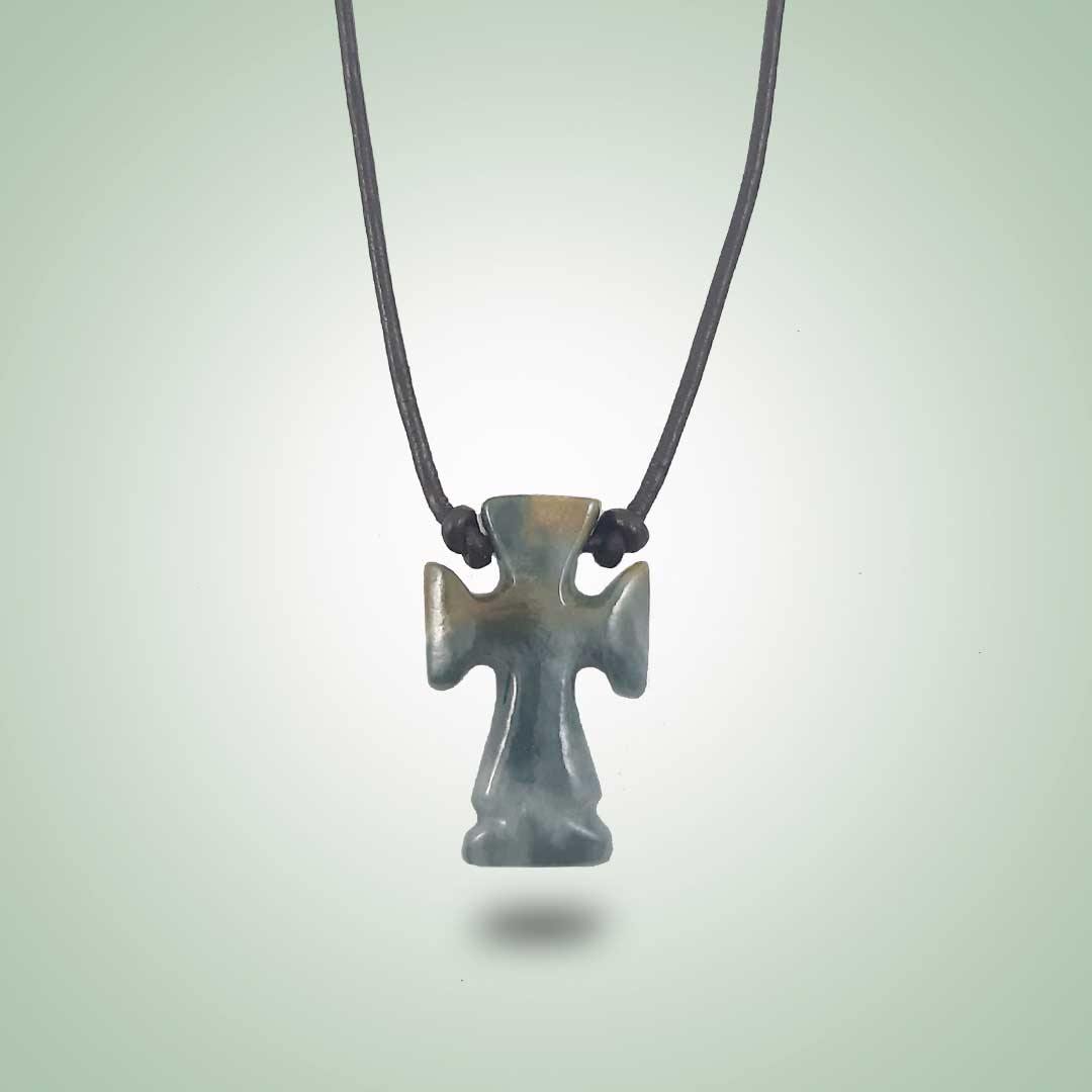 Blue Cross Necklace – Jade Maya