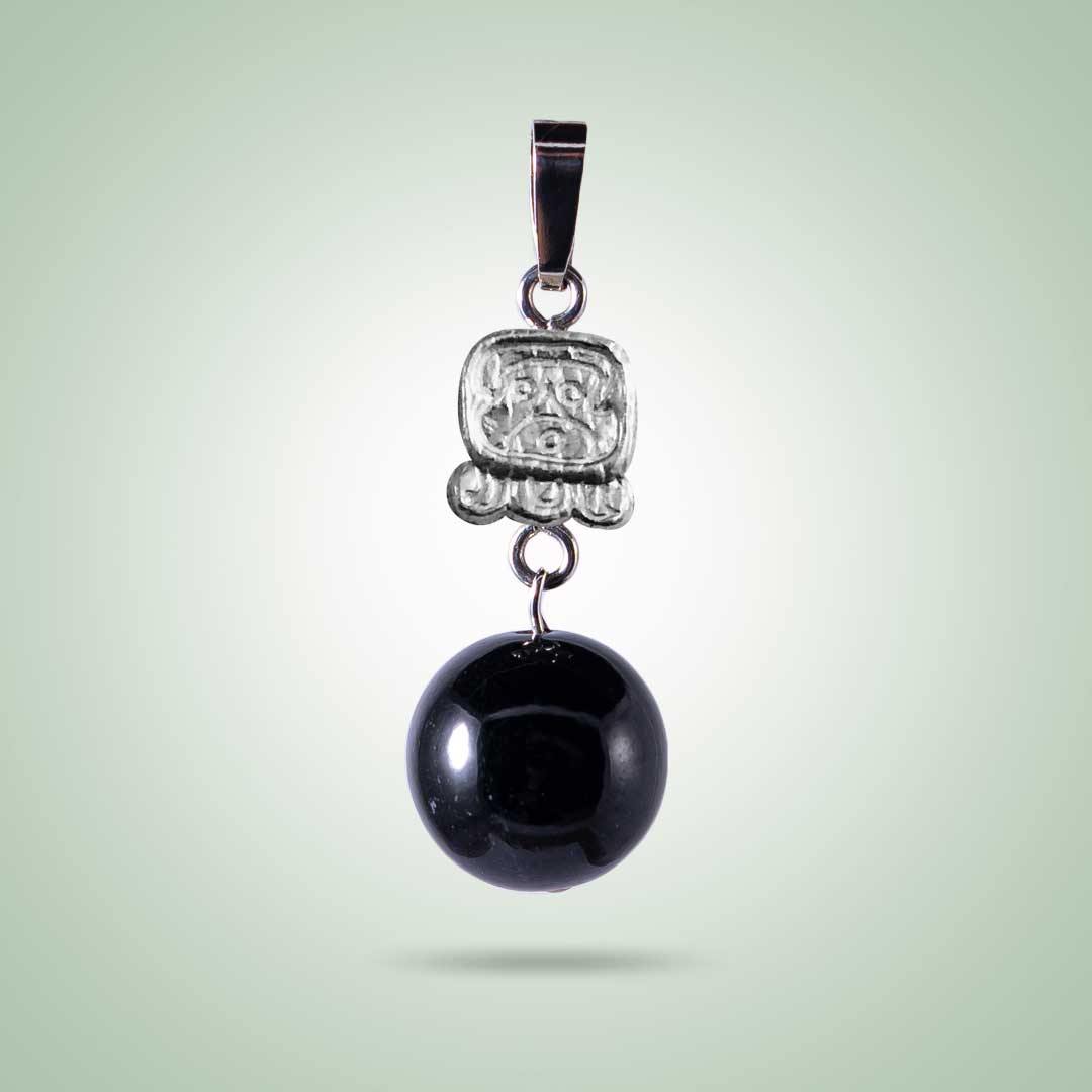 Ajpu Glyph Pendant – Jade Maya